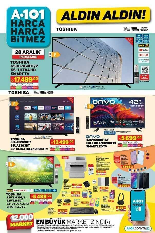 A101 aktüel ürünler kataloğu yayınlandı! 28-29 Aralık A101 bu hafta katalog ürünleri neler? A101 ...