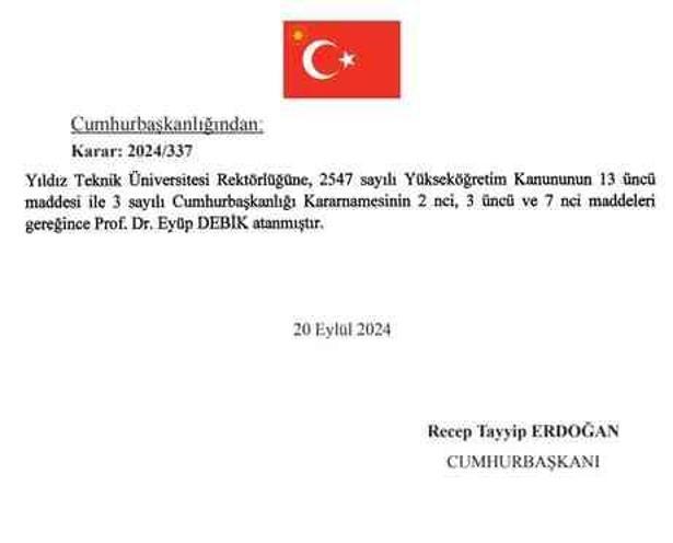 Yıldız Teknik Üniversitesi yeni rektörü kim oldu? Yıldız Teknik ...