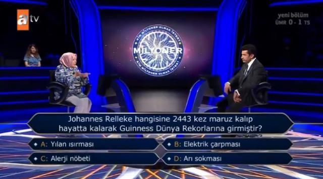 (Johannes Relleke hangisine 2443 kez maruz kalıp...) Kim Milyoner Olmak ...