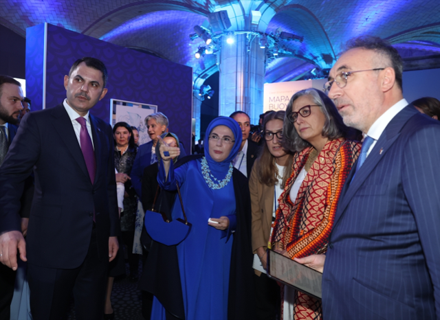 Emine Erdoğan'dan New York'taki sergi açılışına damga vuran Gazze ...