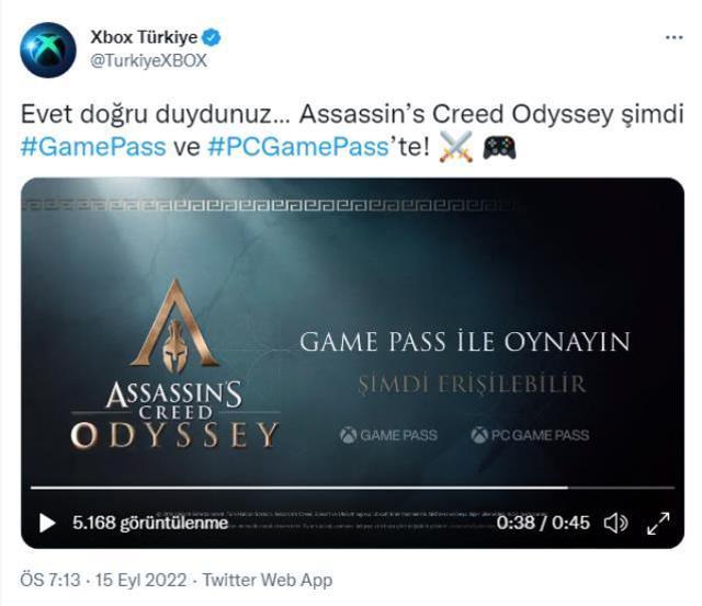 Assassin's Creed Odyssey, Xbox Game Pass'e eklendi - Haberler
