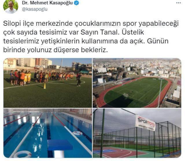 CHP'li vekilin "Silopi'de spor yapılabilecek alanlar yok" isyanına Bakan Mehmet Kasapoğlu'ndan ...