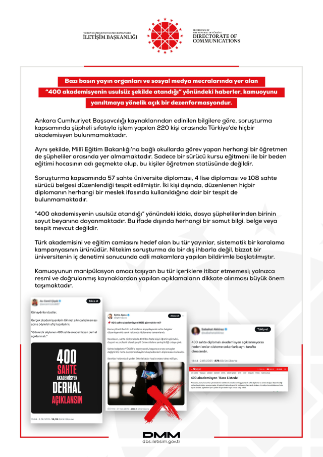 DMM "400 akademisyenin usulsüz şekilde atandığı" iddiasını yalanladı - Haberler