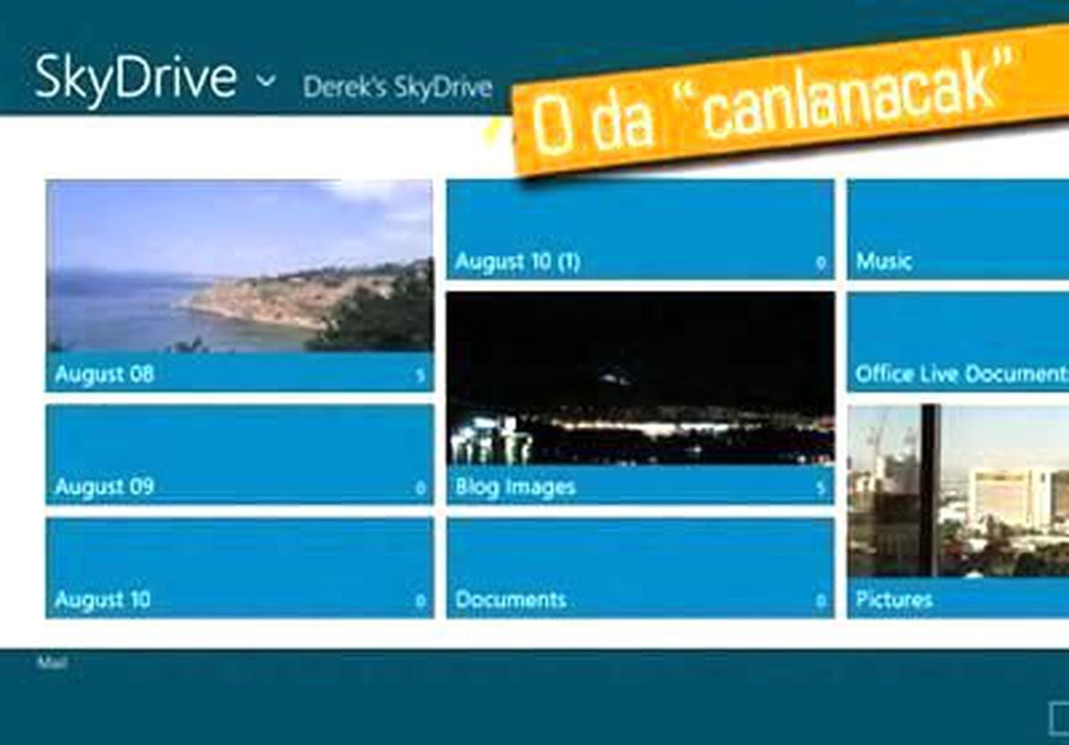 Microsoft Skydrive Live Tile Desteği - Haberler