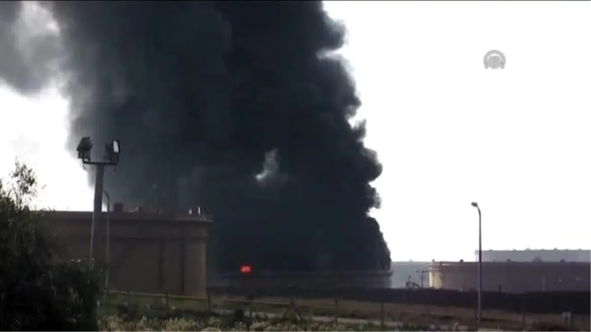 Ceyhan'da BOTAŞ'ın Boş Petrol Tankında Yangın - Haberler
