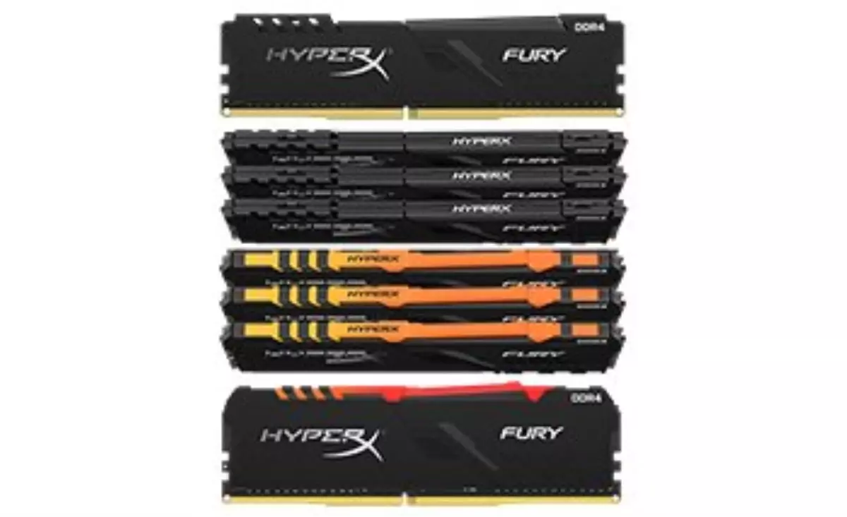 HyperX'ten yeni tasarıma sahip FURY DDR4 ve FURY DDR4 RGB bellekler - Haberler