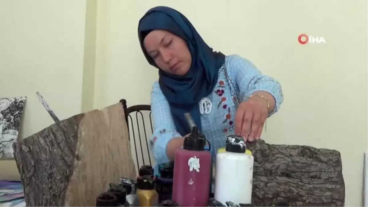 Kentin tarihi ve kültürel değerlerini kütüklere yansıtıyor - Haberler