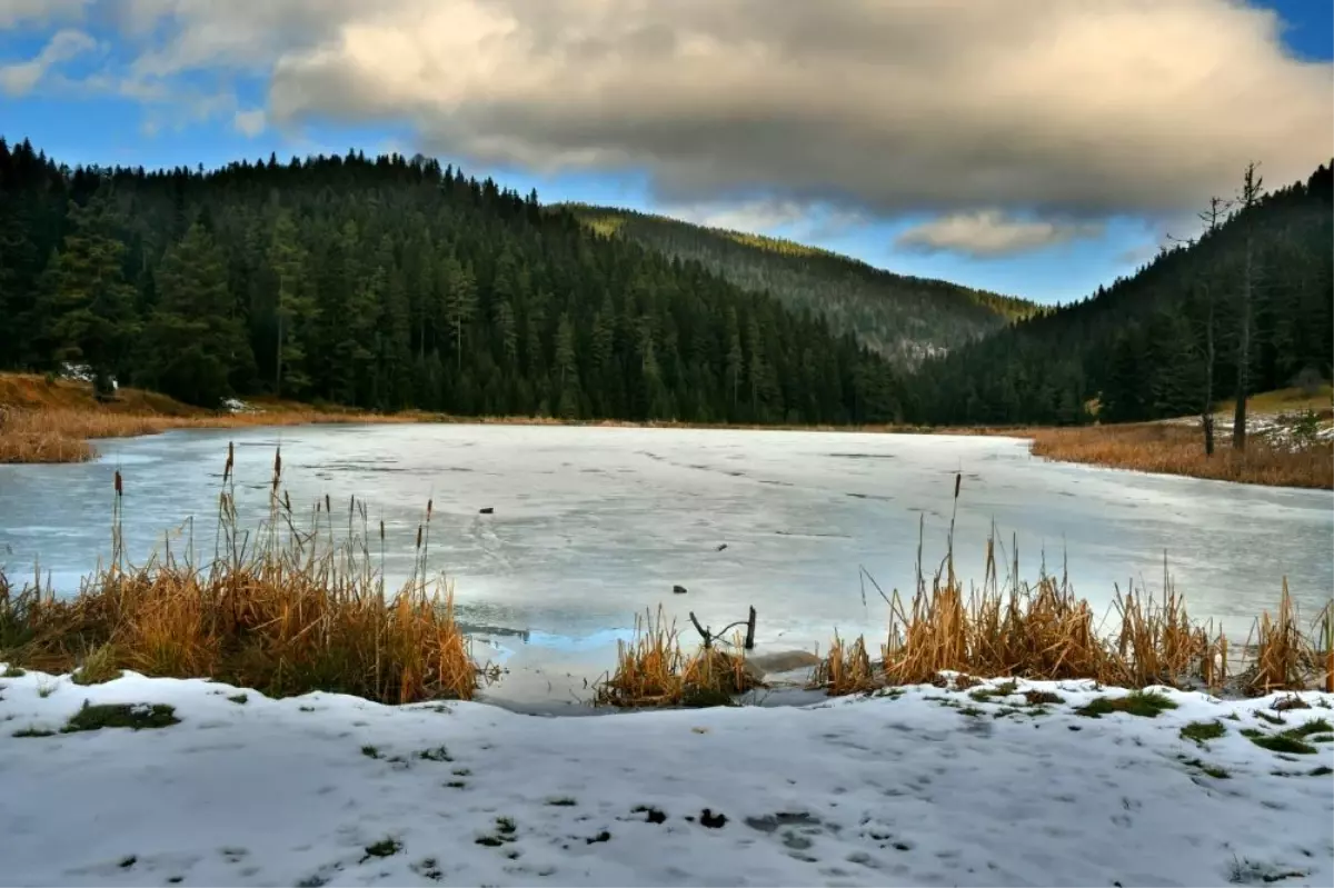Eğriova Göleti buz tuttu - Haberler