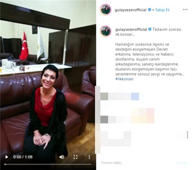 Kansere yakalanan ünlü şarkıcı Gülay Sezer'den müjdeli haber: Tedavi ...
