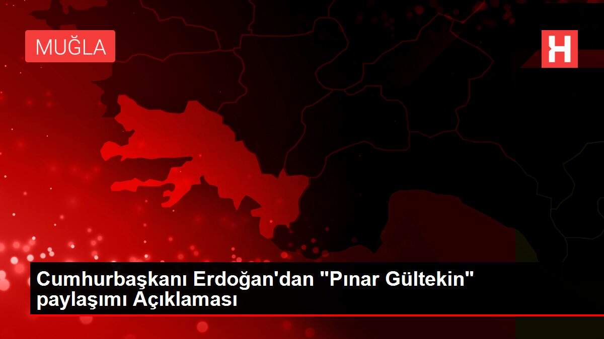 Cumhurbaşkanı Erdoğan'dan "Pınar Gültekin" paylaşımı Açıklaması - Haberler