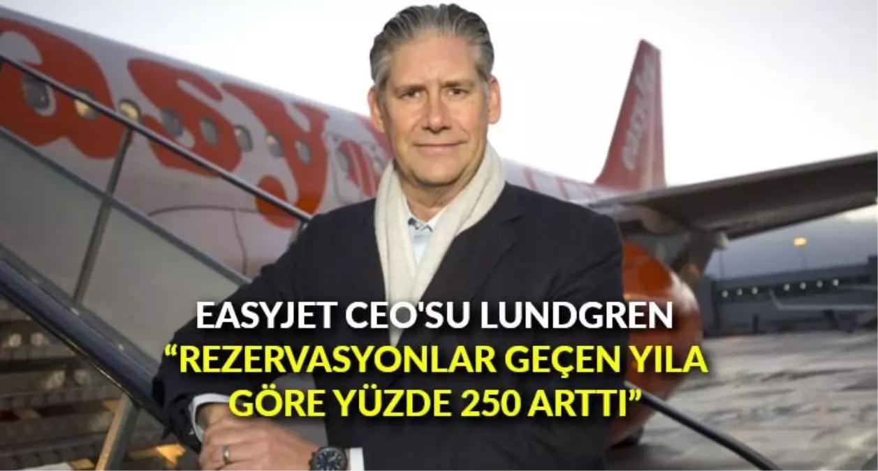 EasyJet CEO'su Johan Lundgren: "Rezervasyonlar geçen yıla göre yüzde ...