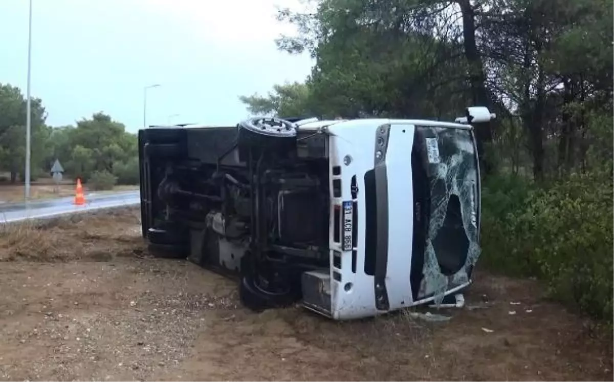 Tour bus overturned in Manavgat, 8 injured - Haberler