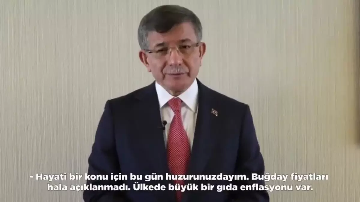 Davutoğlu'ndan Hükümete Çağrı: Davutoğlu'ndan Hükümete Çağrı: