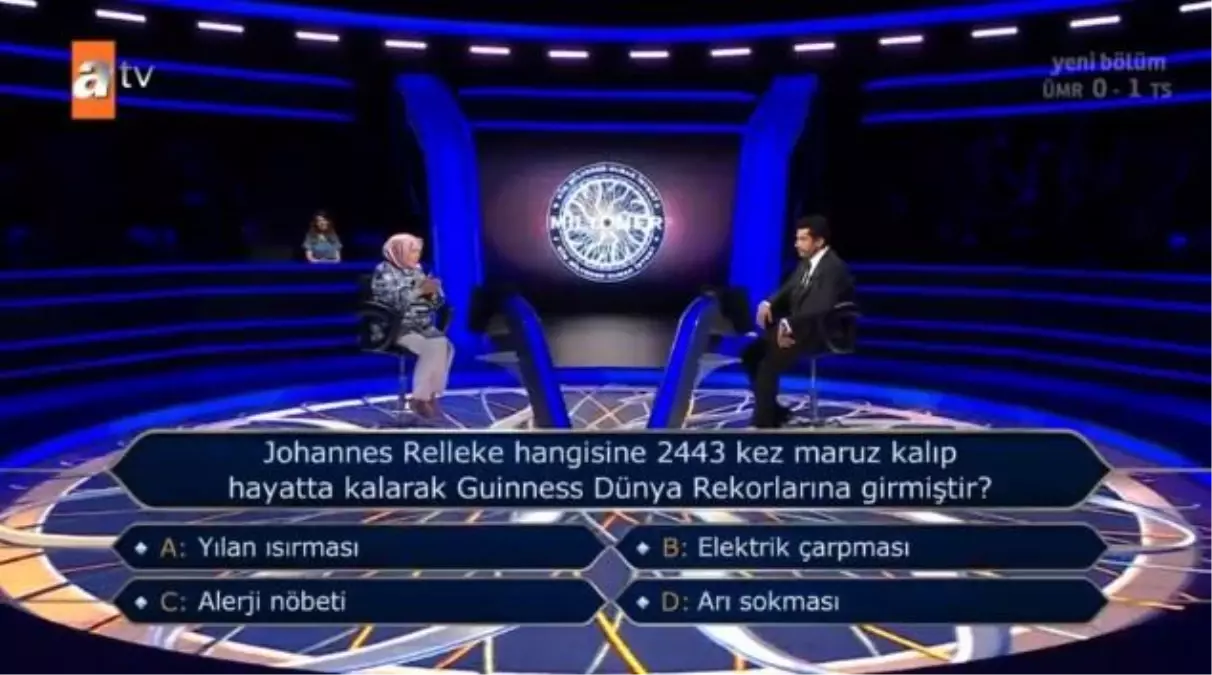 (Johannes Relleke hangisine 2443 kez maruz kalıp...) Kim Milyoner Olmak ...