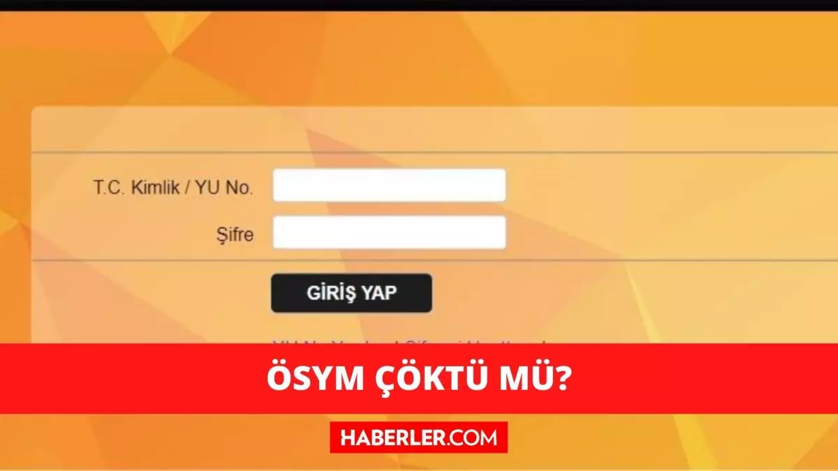 ÖSYM çöktü mü? ÖSYM sitesi neden açılmıyor 2022? ÖSYM'de sorun mu var ... ÖSYM çöktü mü? ÖSYM sitesi neden açılmıyor 2022? ÖSYM'de sorun mu var ...