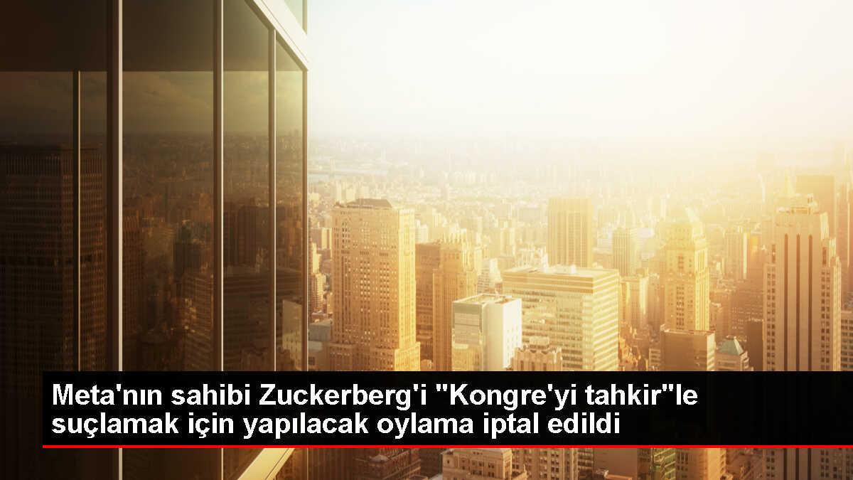 ABD'de Temsilciler Meclisi Yargı Komitesi Başkanı Zuckerberg'i 'Kongre ...