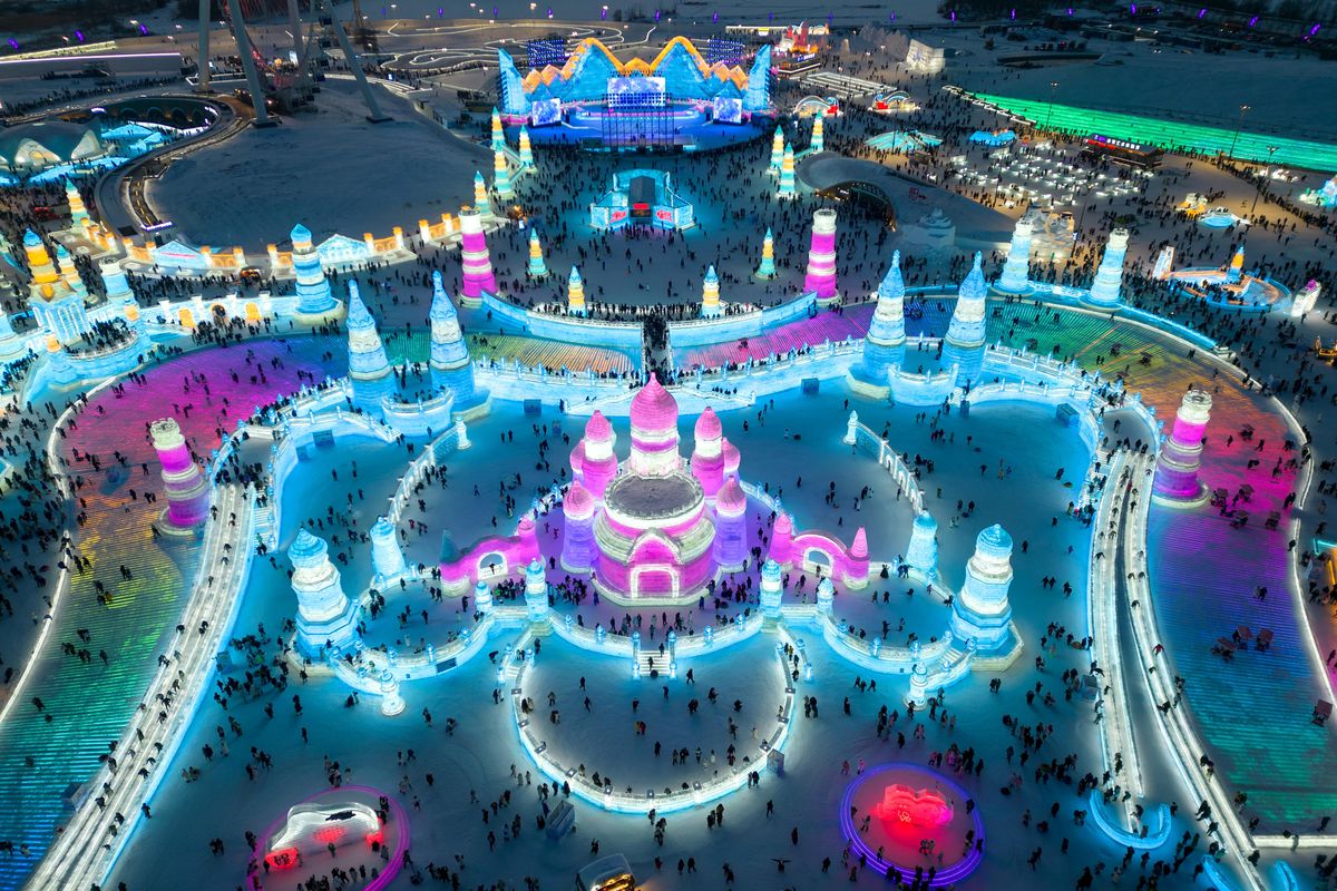 Harbin Buz ve Kar Dünyası 2023 Yılında Turist Akınına Uğradı - Haberler