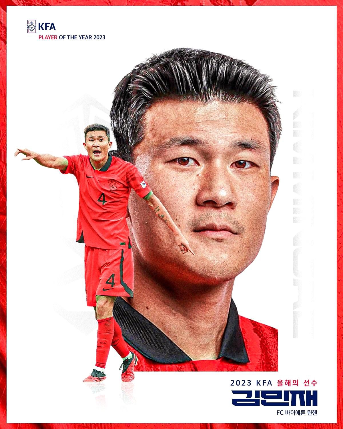 Kim Min-Jae, Güney Kore Futbol Federasyonu tarafından 'Yılın Futbolcusu ...