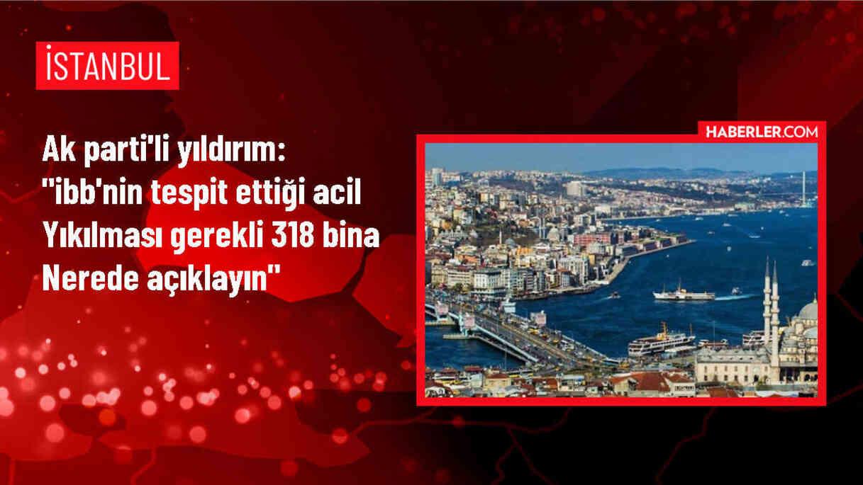 AK Parti Milletvekili Adem Yıldırım, İBB'nin acil yıkılması gereken ... AK Parti Milletvekili Adem Yıldırım, İBB'nin acil yıkılması gereken ...