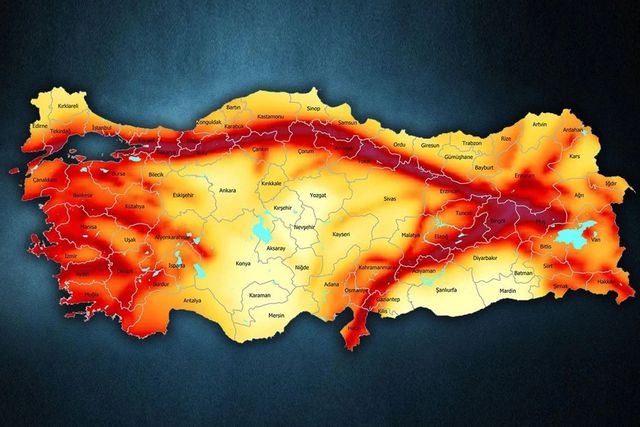 The earthquake map has been updated! Here are the 23 safest provinces.