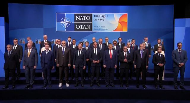 Family photo at the NATO Summit! Leaders of 32 countries in the same frame.