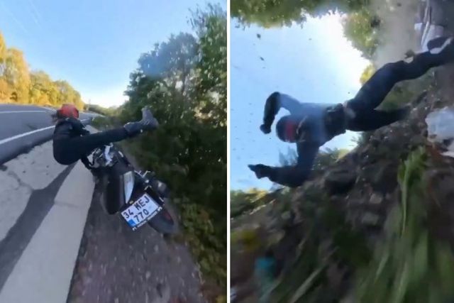 The motorcycle content creator narrowly escaped death! The horrific ...