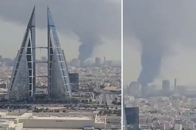 Kamikaze drone attack from Iran to Bahrain's capital Manama.