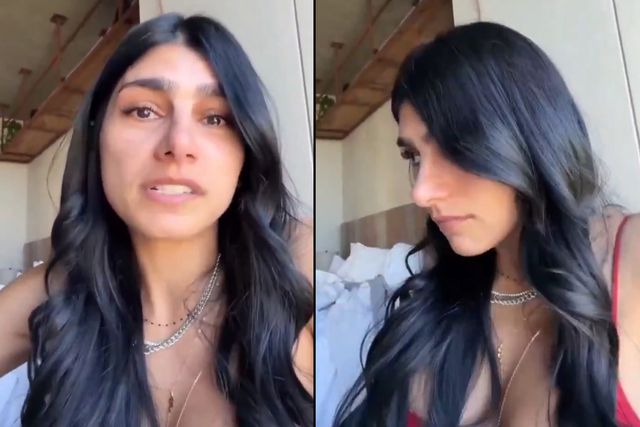 Mia Khalifa spoke tearfully: A genocide is happening before our eyes.
