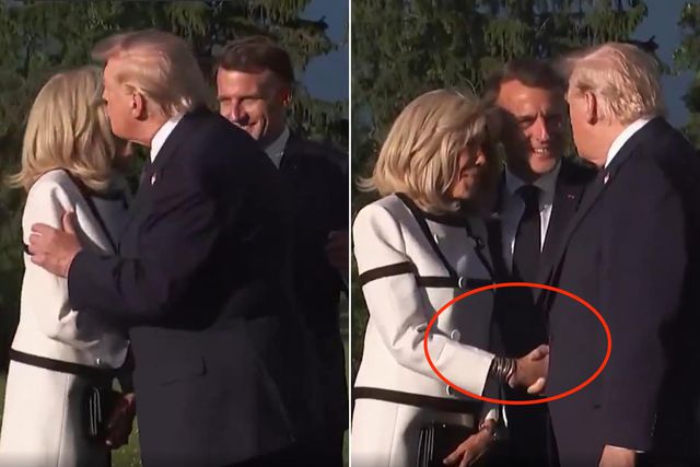 Handshake that left its mark on the G7: Trump couldn't let go of the ...